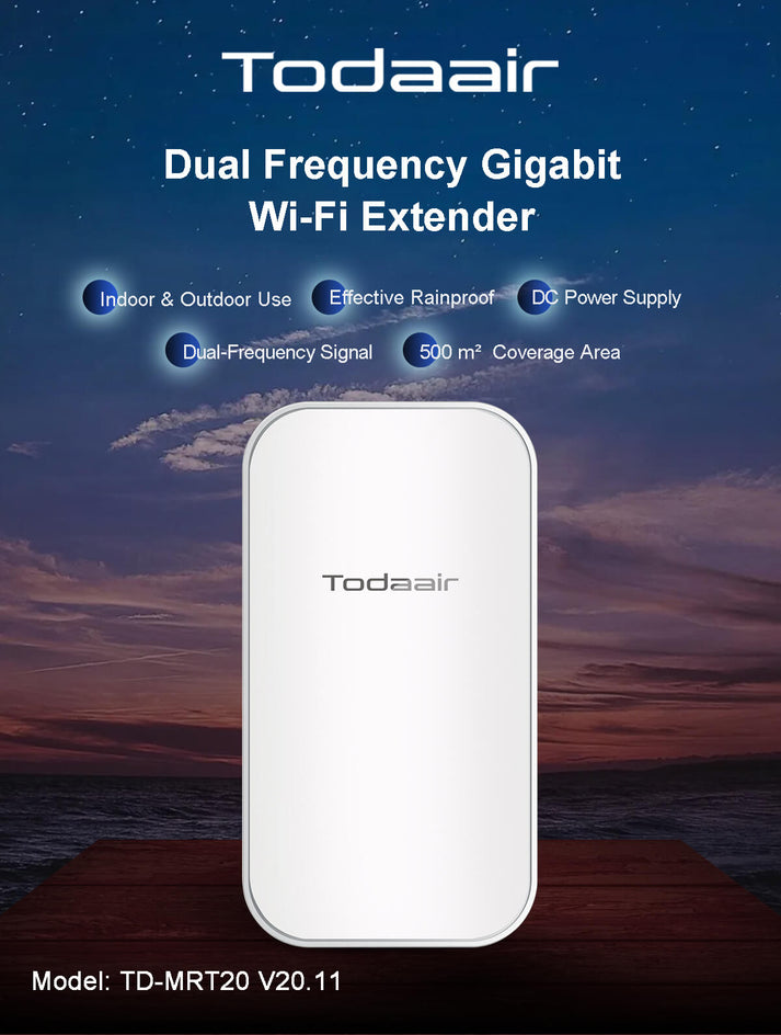 Dual-band Wi-Fi Reapeter 1200Mbps Waterproof High Frequency Extender ...